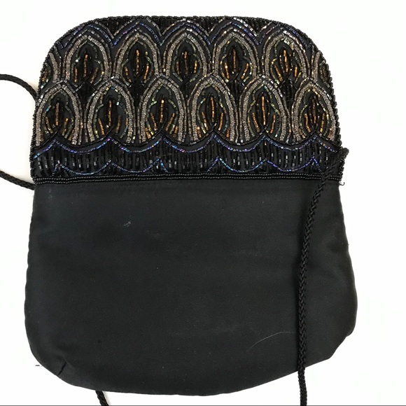 Genie | Bags | Beaded Satin Purseclutchbag Prom Gala Party | Poshmark